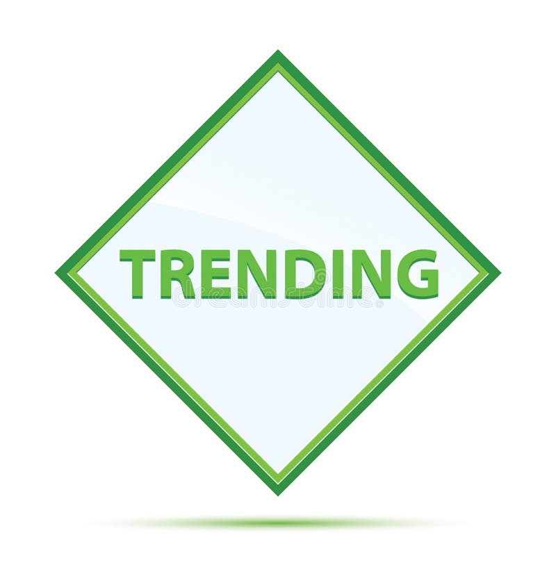 Trending Modern Abstract Green Diamond Button Stock Illustration ...