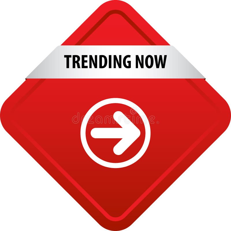Trending now web button stock illustration. Illustration of element ...
