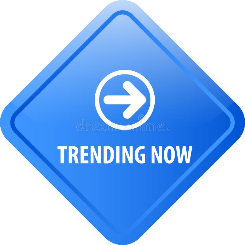 Trending now web button stock illustration. Illustration of button ...