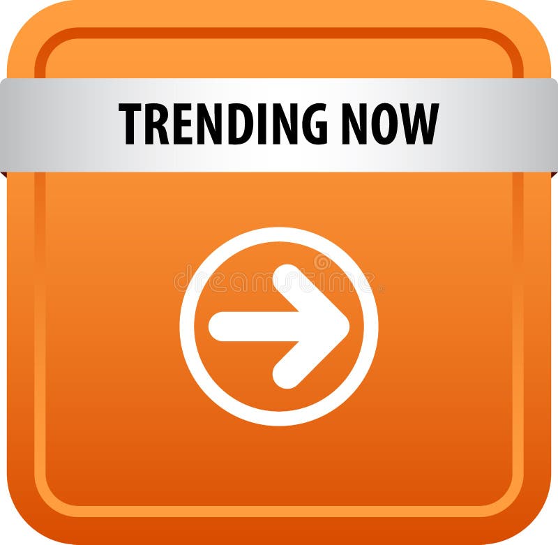 Trending now web button stock illustration. Illustration of banner ...