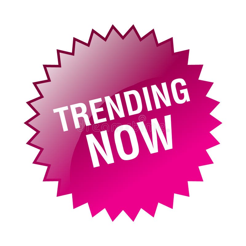 Trending now stock vector. Illustration of internet - 123517683