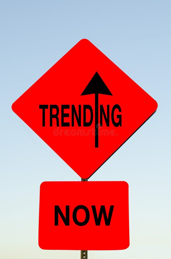 Trending Now sign stock photo. Image of digital, optimization - 43270116