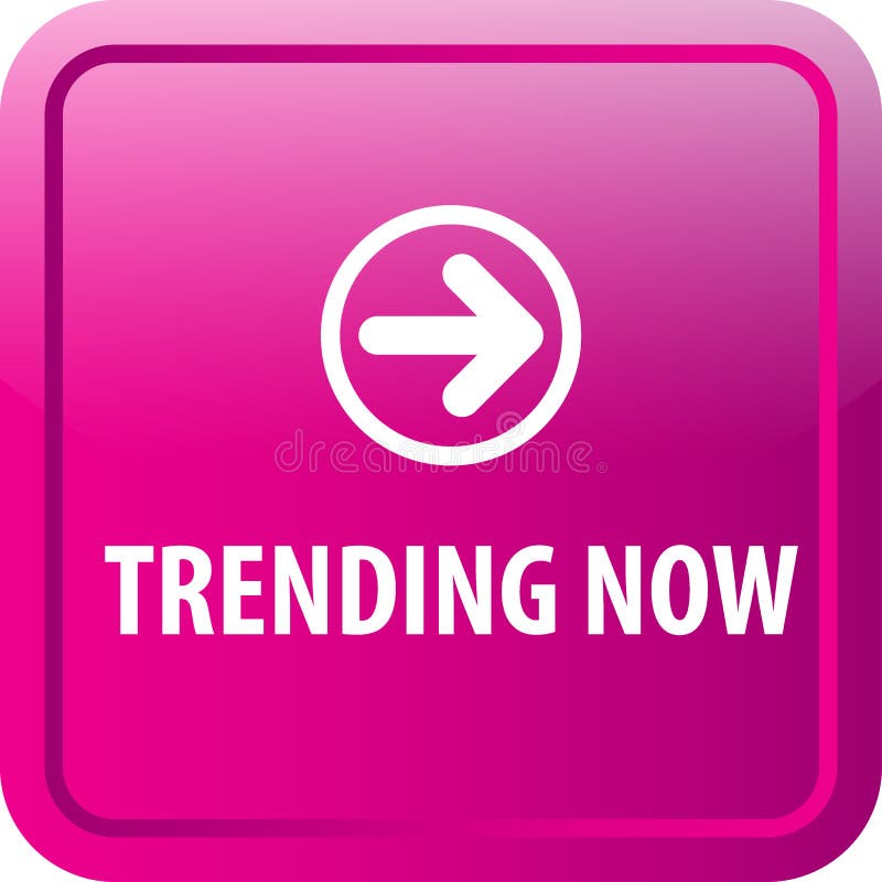 Trending now web button stock illustration. Illustration of isolated ...