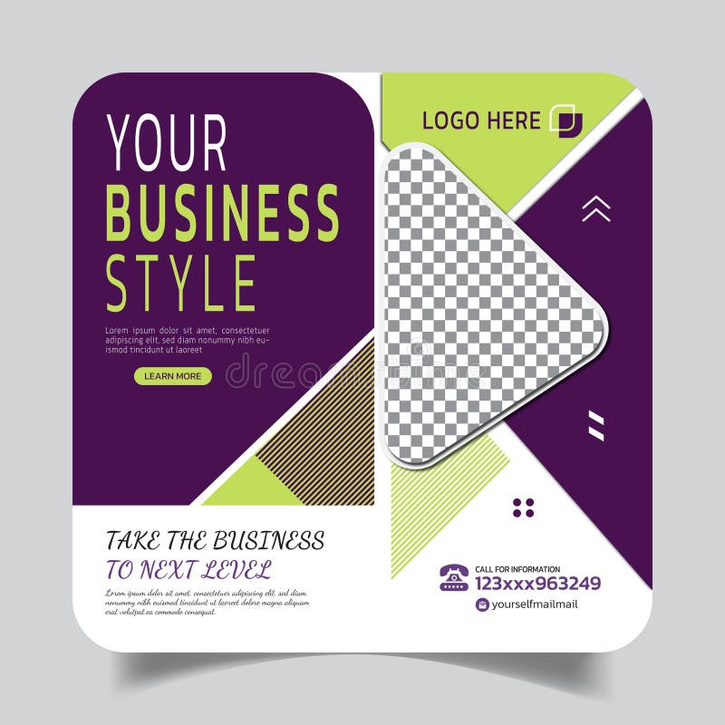 Trending Professional Social Media Post Design Template Stock Vector ...