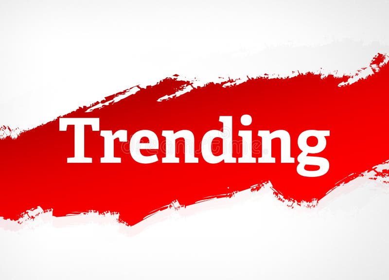 Trending Red Brush Abstract Background Illustration Stock Illustration ...