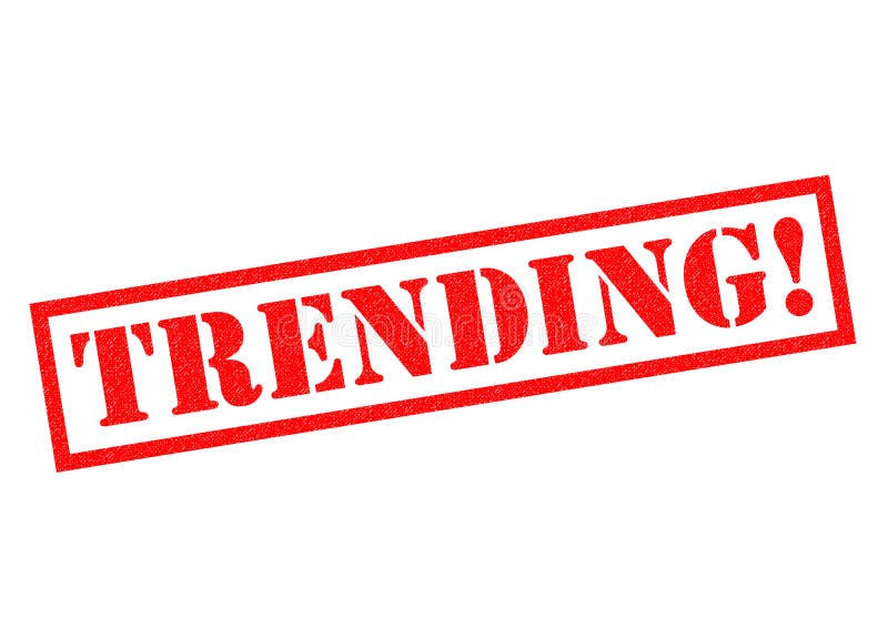 Trending now! stock illustration. Illustration of articles - 86701609