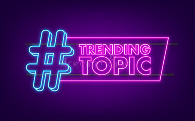Trending Topic Icon Badge. Ready for Use in Web or Print Design. Banner ...