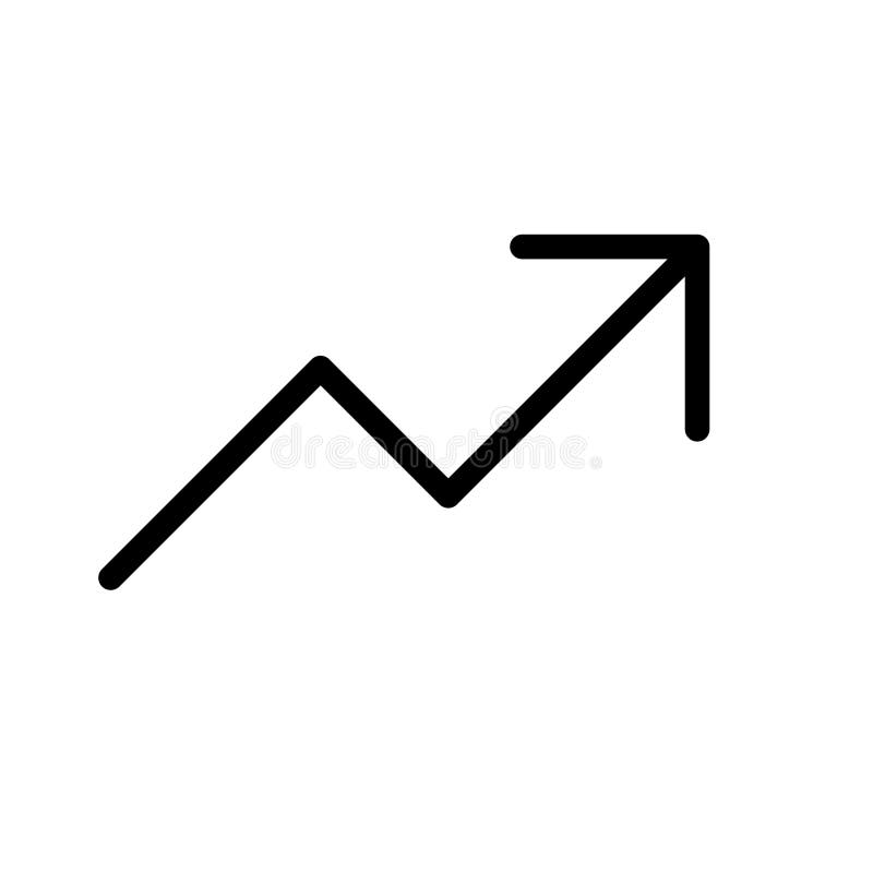 Trending, Up, Arrow Icon Design Nice To See Stock Illustration ...