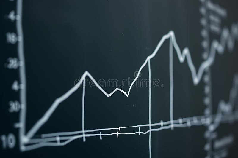 Trending Upward Business Growth Chart Data Analysis Stock Illustration ...
