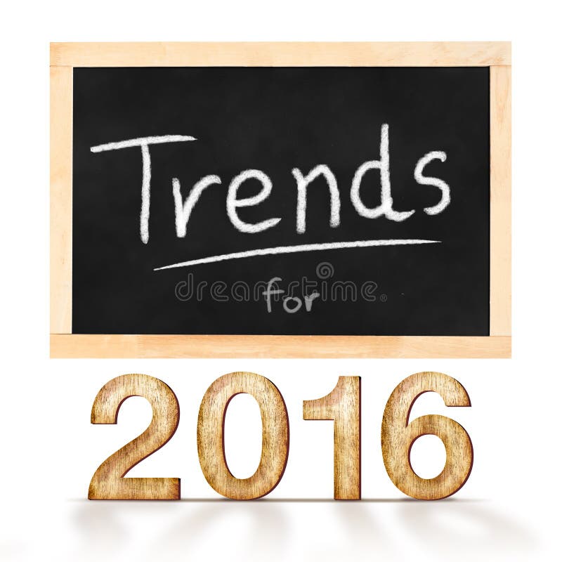 Trends 2016 Blackboard White Background Stock Photos - Free & Royalty ...