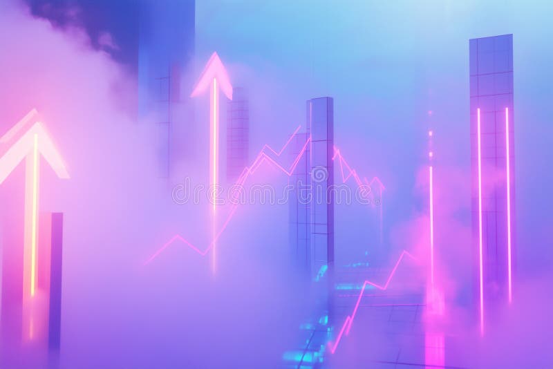 Trends in Data Visualization Showing Positive Growth with Vibrant ...