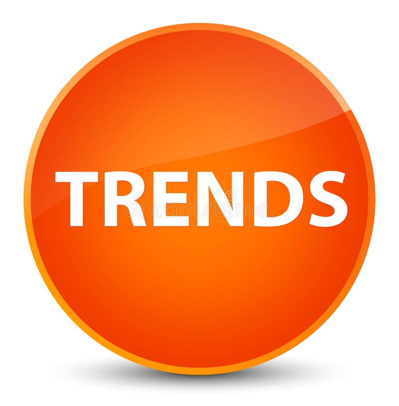 Trends Elegant Orange Round Button Stock Illustration - Illustration of ...