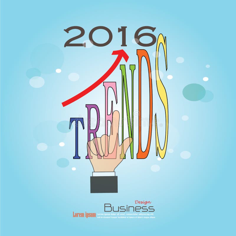 2016 trends stock illustration. Illustration of glowing - 61935958