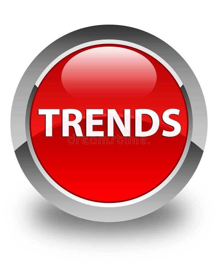 Trends Glossy Red Round Button Stock Illustration - Illustration of ...