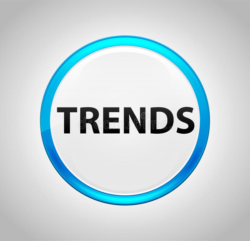 Trends Round Blue Push Button Stock Illustration - Illustration of push ...