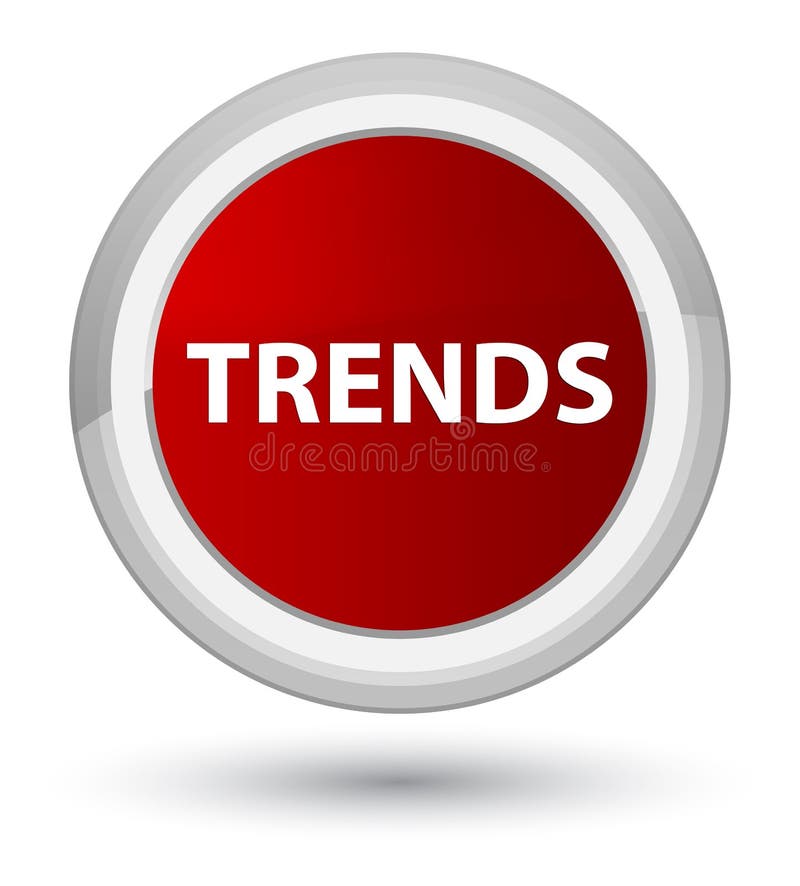 Trends Prime Red Round Button Stock Illustration - Illustration of ...