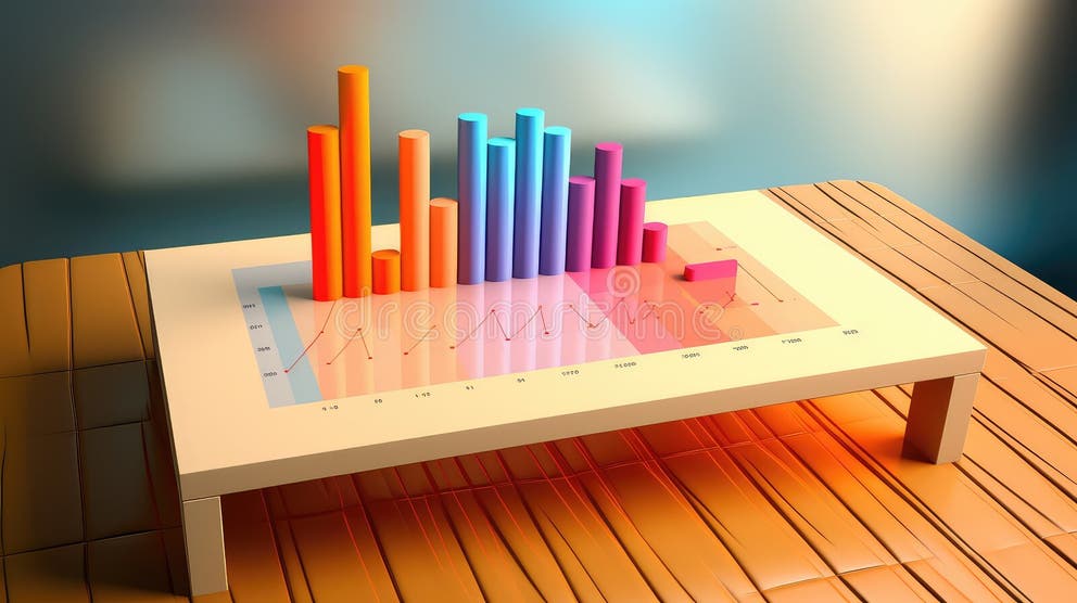 Trends table graphs stock illustration. Illustration of interpretation ...