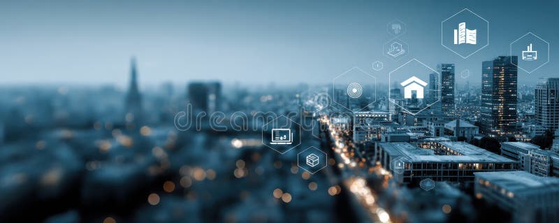 Trends in Urban Development Aerial Data Visualization Overview Stock ...