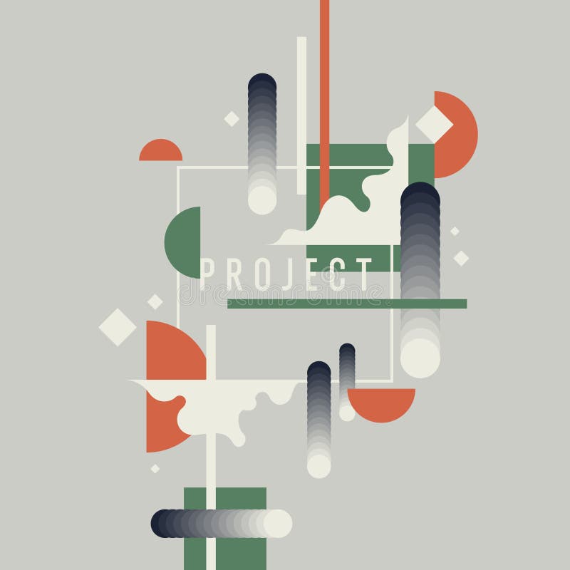 Trendy Abstract Background. Composition Forms. Modern Vector ...