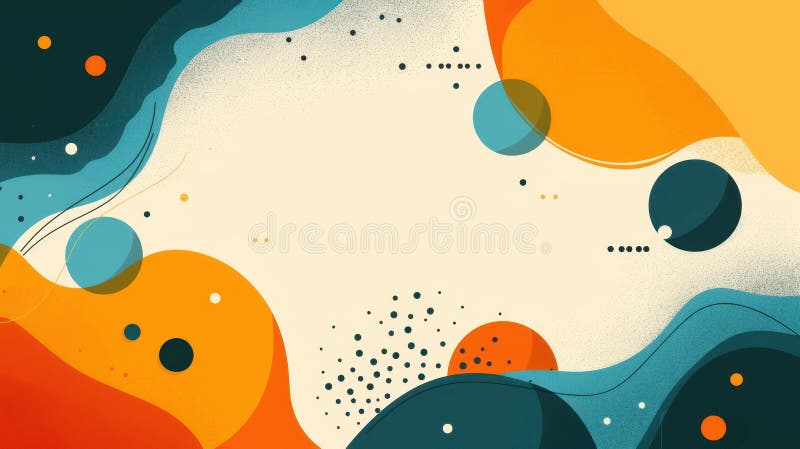 Trendy Abstract Background Featuring Handdrawn Textures in Vibrant ...