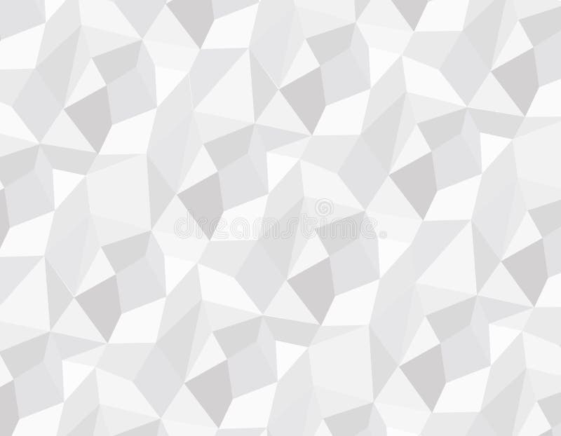 Trendy Abstract Geometric Pattern White Background Stock Illustration ...