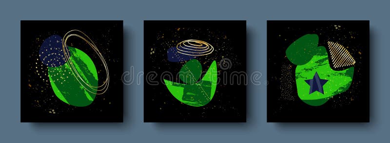 Trendy Abstract Space Theme Maps.Celestial Bodies, a Scattering of ...