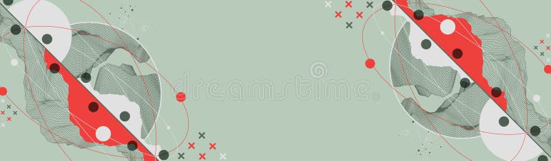 Trendy Abstract Wireframe Background. Modern Science or Technology Art ...