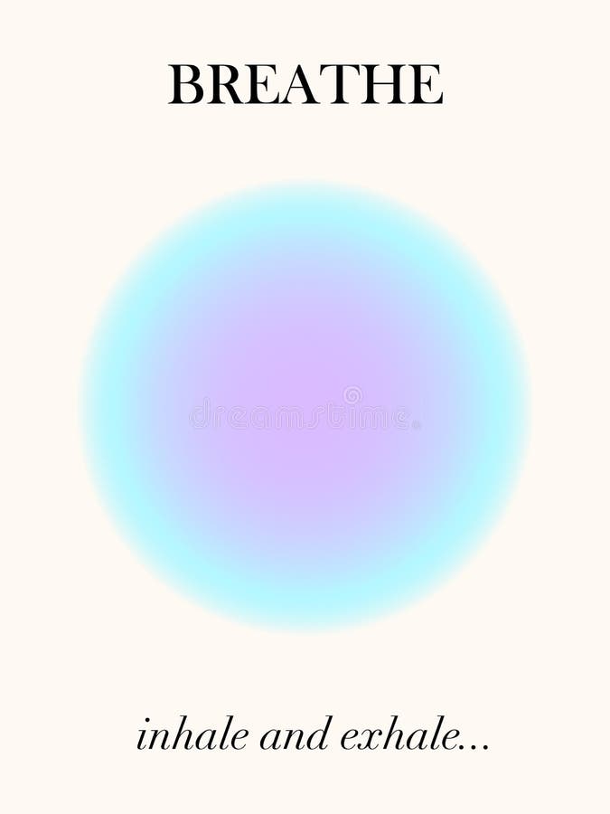 Trendy Aesthetic Gradient Poster with Positive Words Stock Vector ...