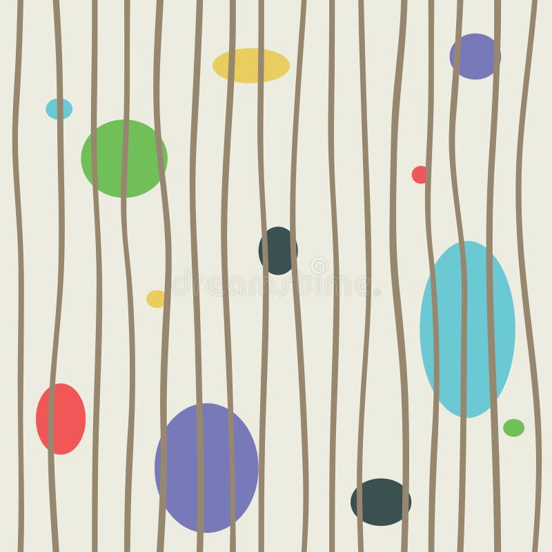 Vertical Bars with Colored Circle Endless Vector. Stock Illustration ...