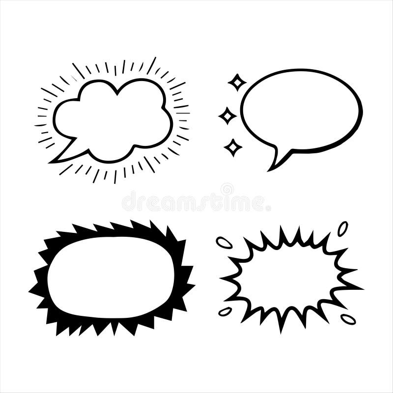 Trendy Babble Chat Icon Vector Template Logo Collection Stock ...