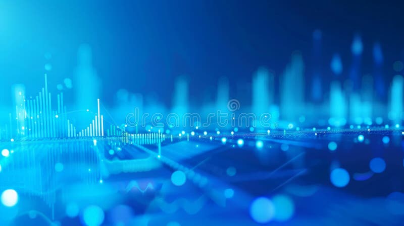 Trendy Background of Digital Data Chart Analytics. Business Trends ...