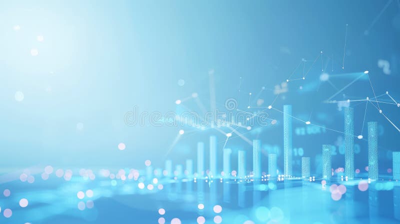 Trendy Background of Digital Data Chart Analytics. Business Trends ...