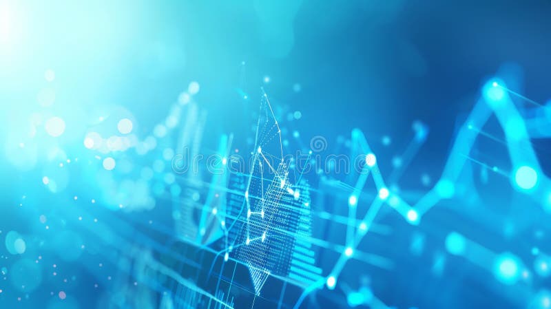 Trendy Background of Digital Data Chart Analytics. Business Trends ...