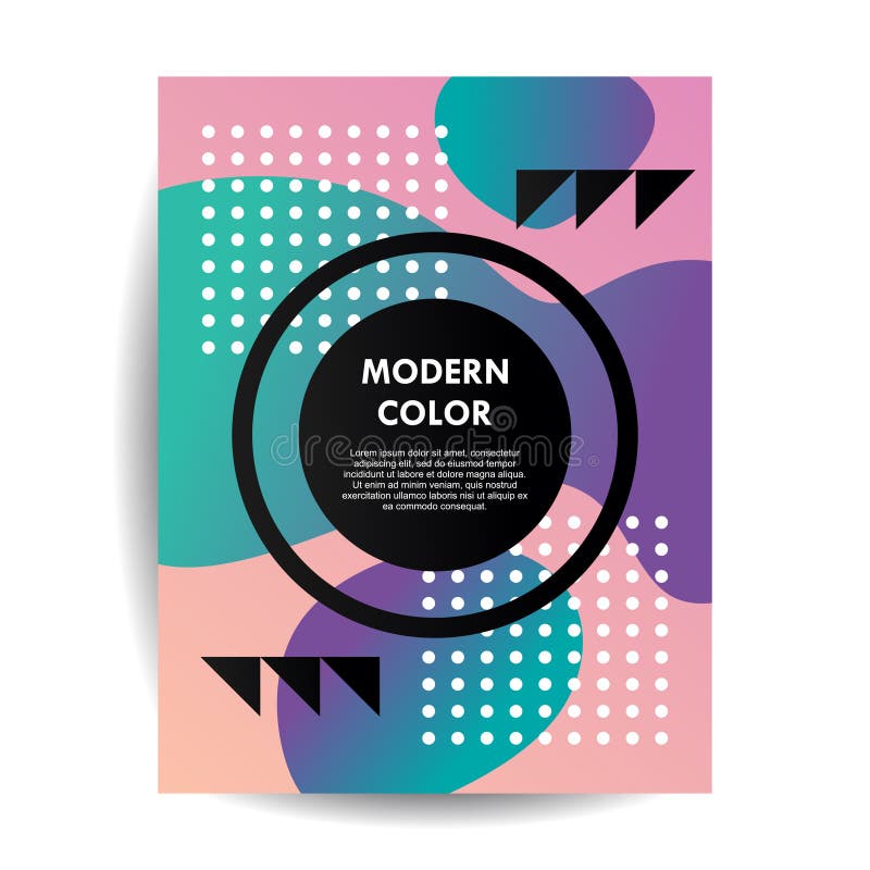 Trendy Banner Poster Cover Design Modern Style Stock Vector ...