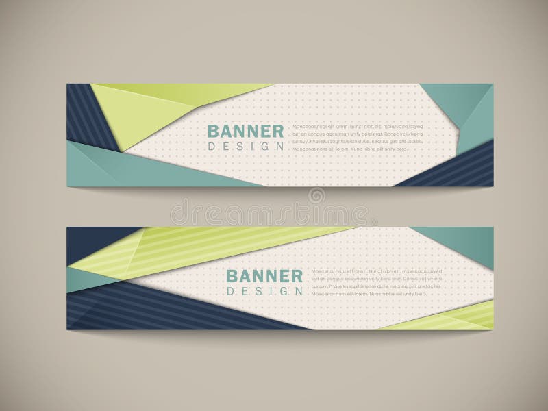 Trendy banner set design stock vector. Illustration of page - 56335460