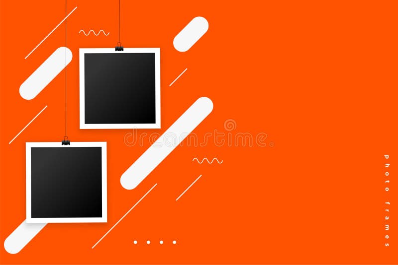 Trendy Blank Border Frame Template To Enhance Your Pictures Stock ...