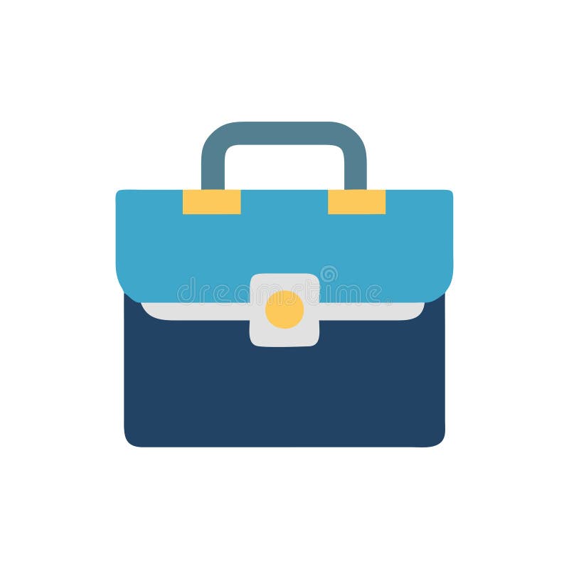 Trendy Briefcase Icon for Digital Work Stock Illustration ...