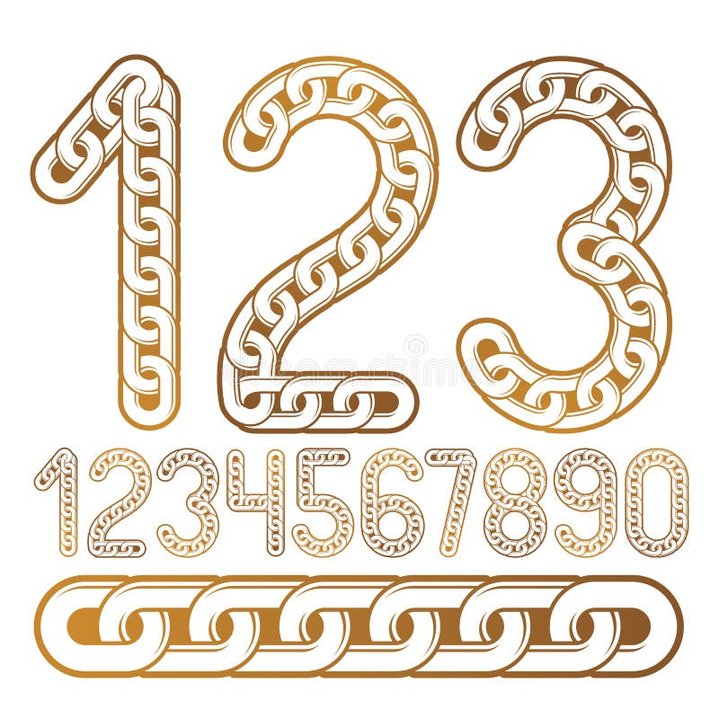 Trendy Business Numbers Collection, Vector Numeration. Created U Stock ...