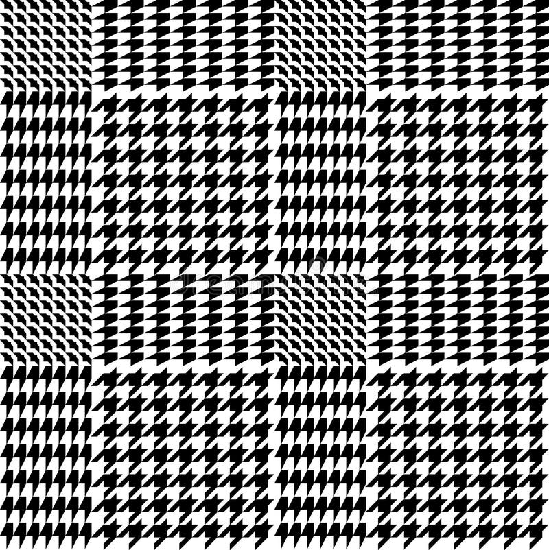 Trendy Checkered Irregular Hounds Tooth Print. Seamless Vector Pattern ...