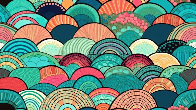 Vivit Color Fabric Pattern Design Stock Illustration - Illustration of ...
