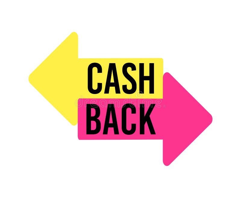 Trendy Colorful Cash Back Advertisement Banner. Stock Vector ...