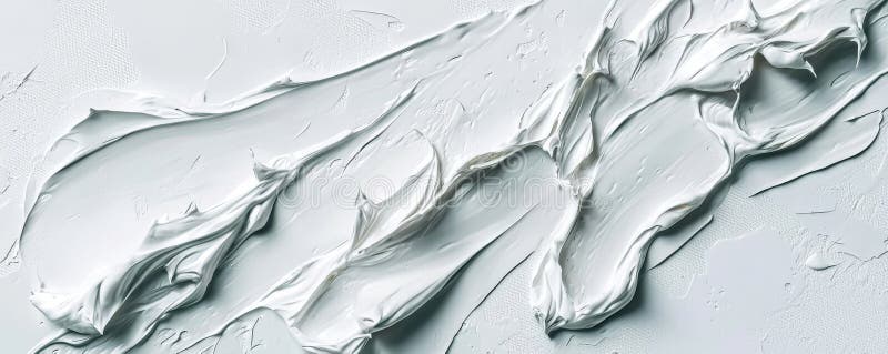 Trendy 3D Paint Texture Applied with a Spatula on a White Canvas ...