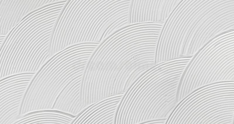 Trendy 3D Paint Texture with Spatula Strokes, White Canvas Volumetric ...