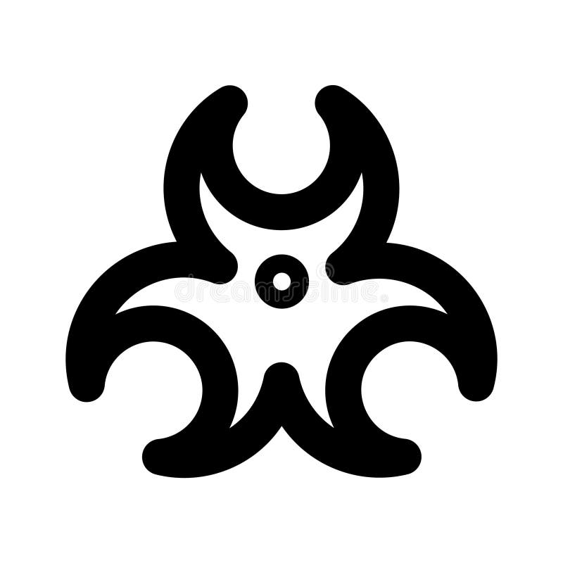 Trendy Design of Biohazard Symbol, Ready To Use Vector Stock Vector ...