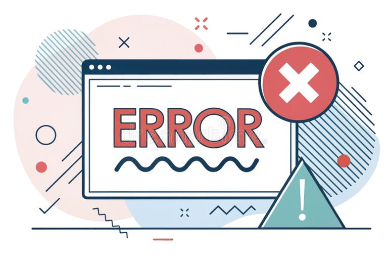 Trendy Design of System Error - Generated by Ai Stock Illustration ...