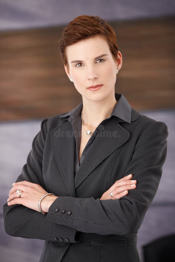 Determined businesswoman stock image. Image of lady, skyscraper - 1947961