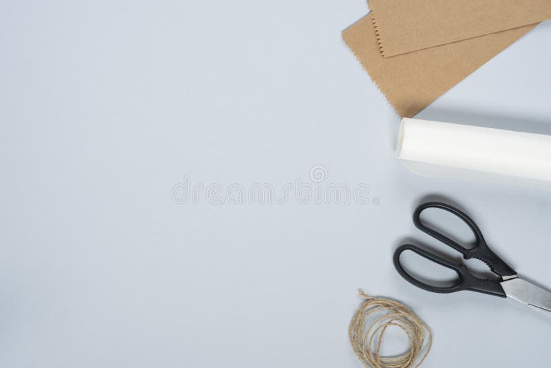 Trendy Diy Crafting Background for Handmade. Tool Set with Paper ...