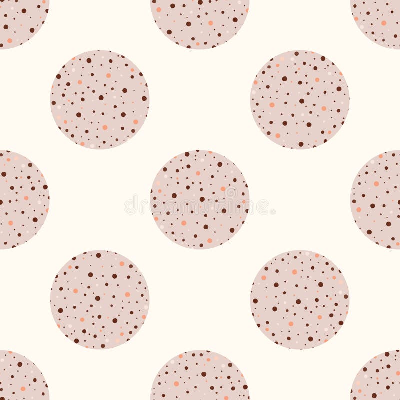 Trendy Dotty Circles Seamless Vector Pattern Background Stock Vector ...