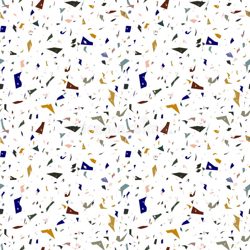 Trendy Earth Colors Terrazzo Seamless Pattern. Floor Texture Stock ...