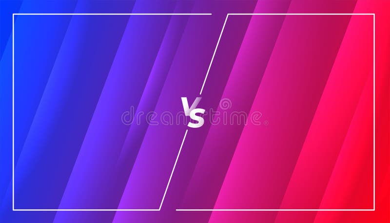 Trendy Esport Streamer Versus Vs Screen Banner Design Stock Vector ...